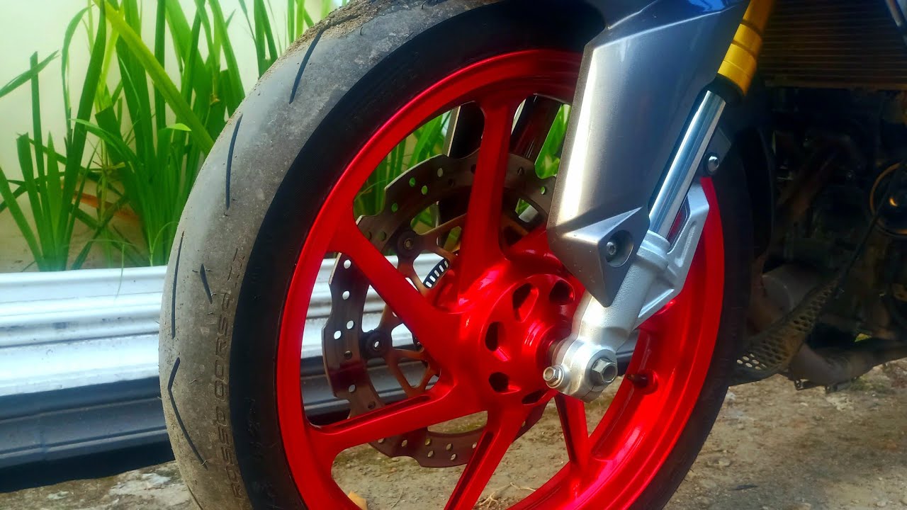 TUTORIAL CAT VELG RED CANDY / Honda CBR 250 cc - YouTube