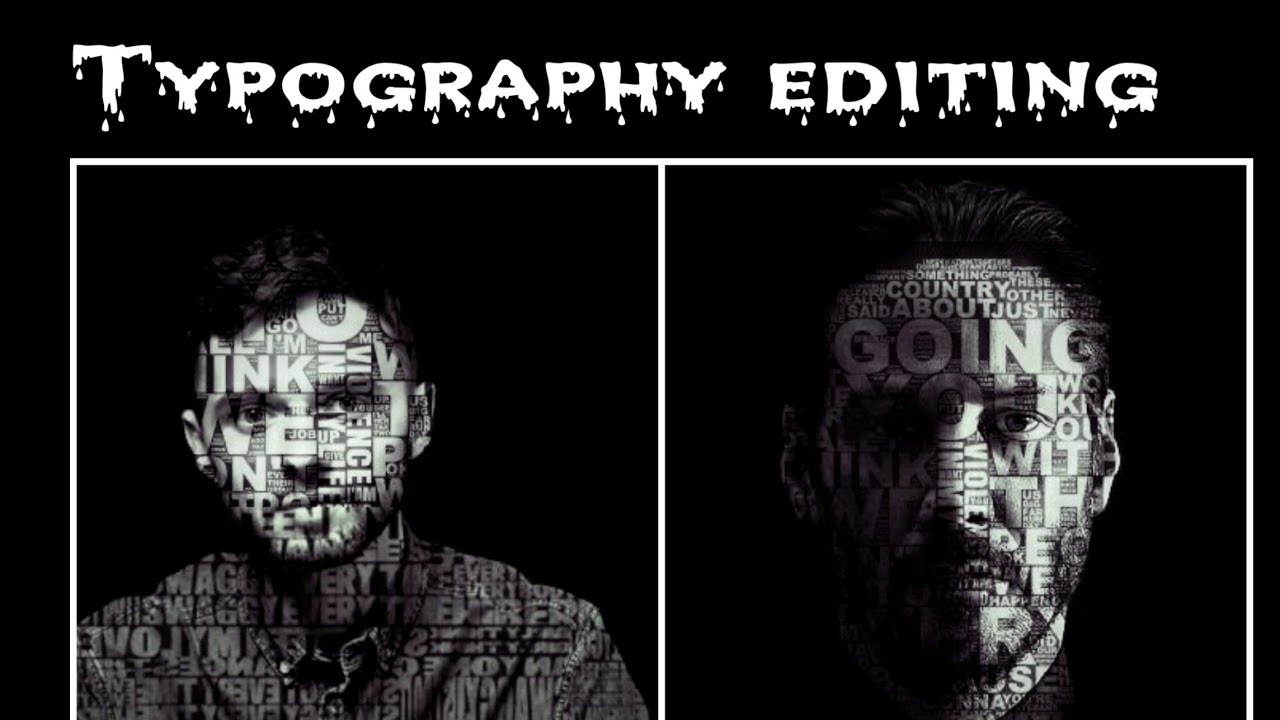 Typography editing | Typography edits using PicsArt - YouTube