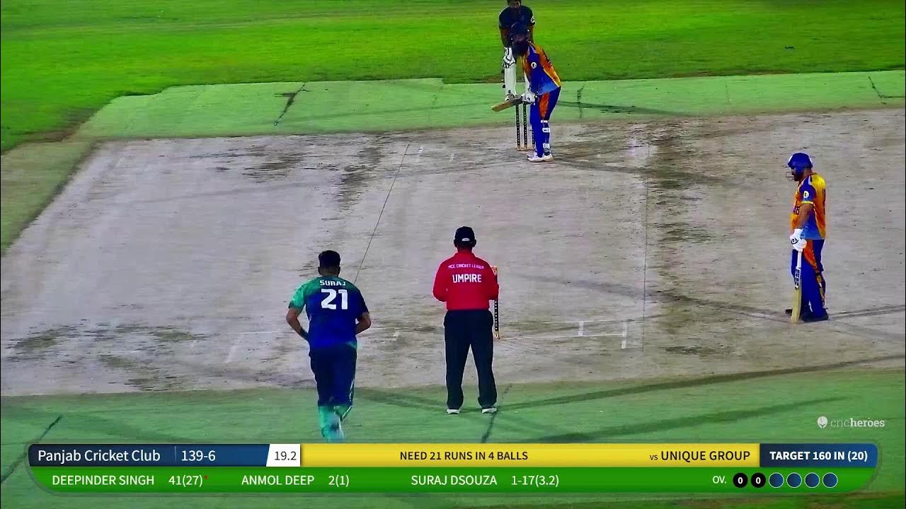 Panjab Cricket Club vs Unique Group | MCC Saturday Champions Cup IX | MCC Cricket League - YouTube