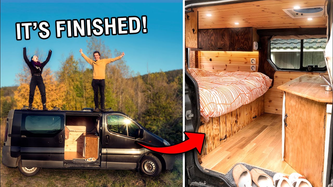 Finishing the Camper Van Conversion! ( + Van Tour) - YouTube