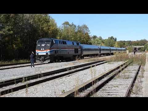 Amtrak's Southbound 'Ethan Allen' at Saratoga PART TWO | Oct 2022 - YouTube
