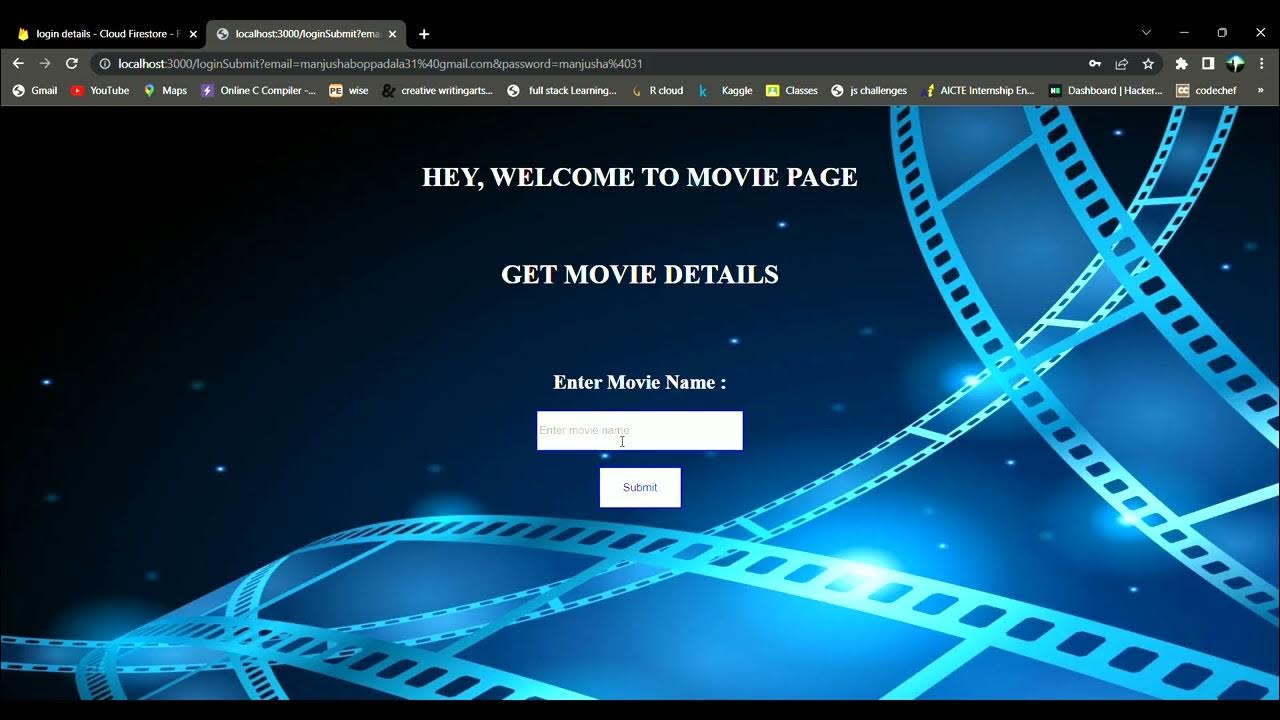 Full stack Capstone Project (get movie details) - YouTube