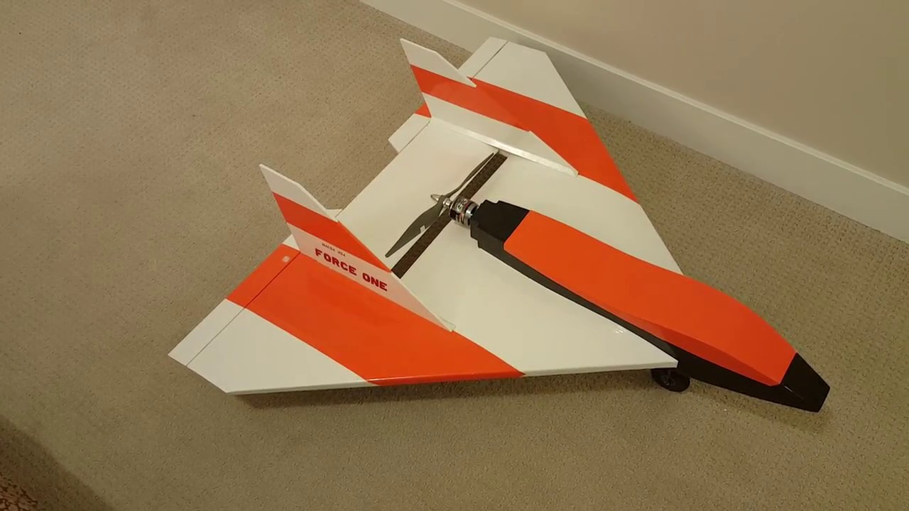 Balsa USA Force One 1 RC Jet Plane with Electric Motor and Elevon ...