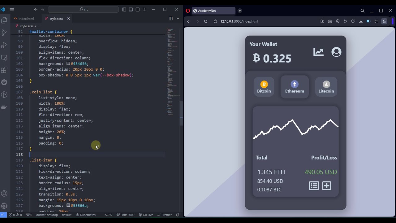 Designing Crypto Wallet UI | HTML CSS Tutorial - YouTube