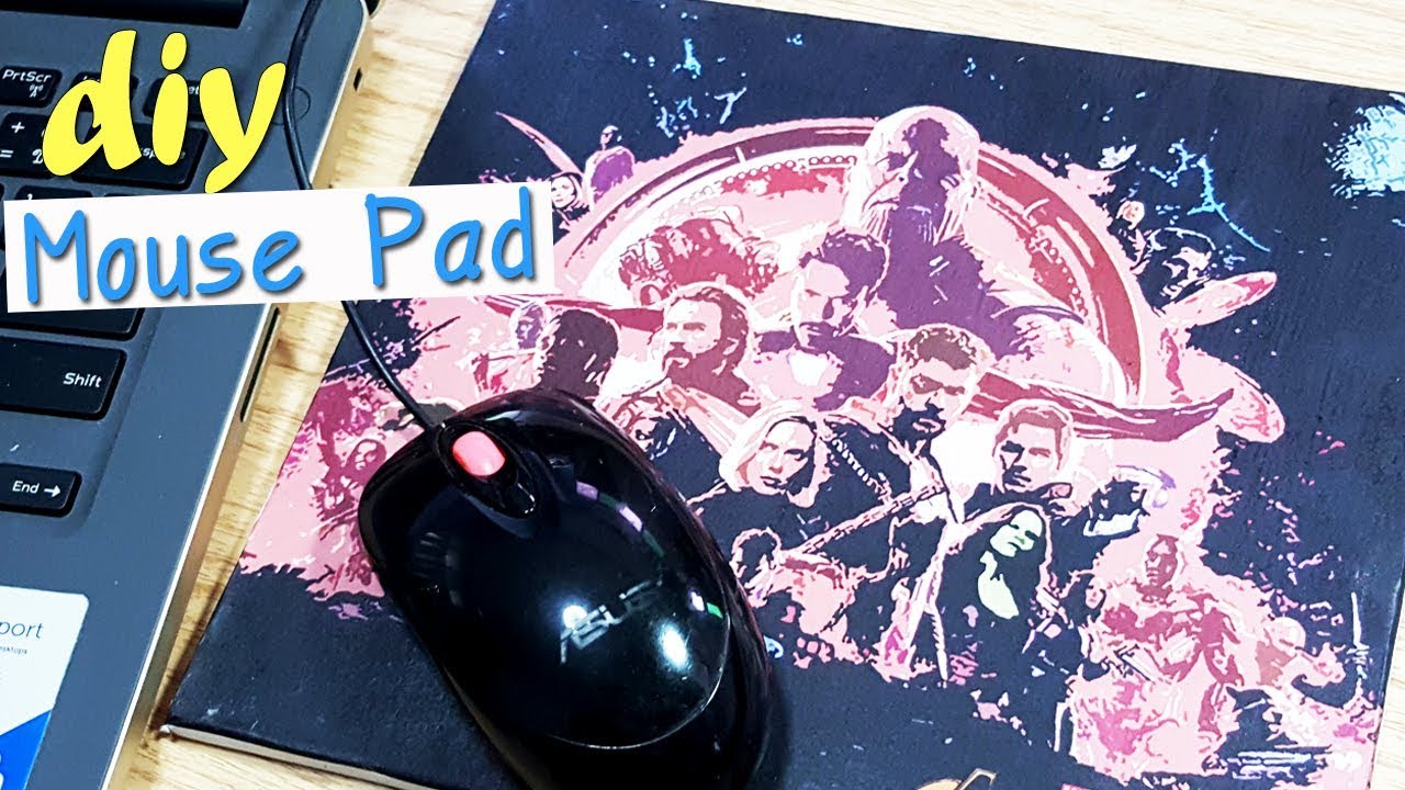 DIY Cardboard Mouse Pad | Avengers infinity war - YouTube