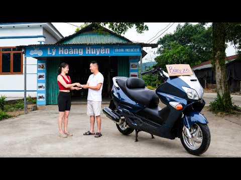 Genius Girl Challenge | Repairing & Restoring a Honda PCX 350 Motorcycle – Sold to a Man for $100