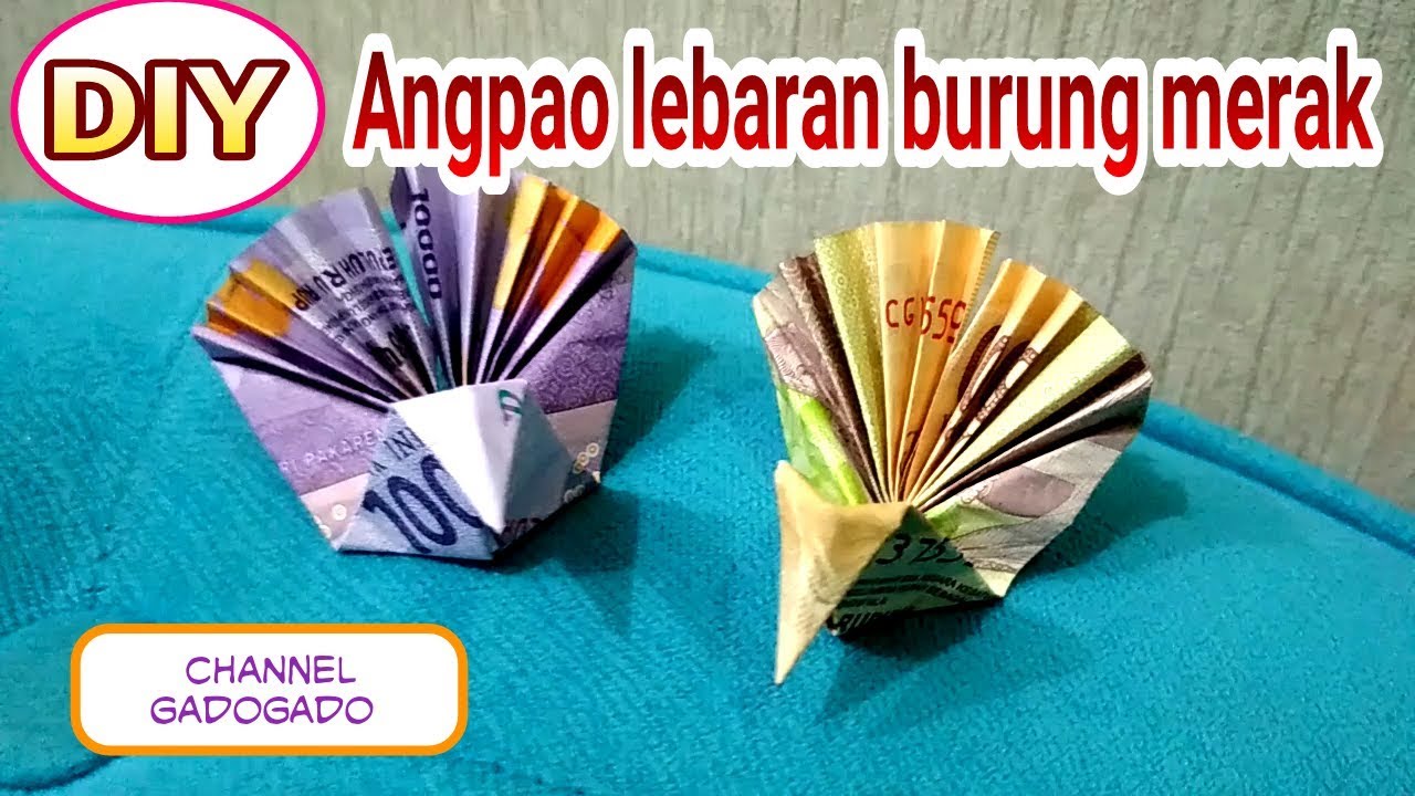 KREASI DARI UANG KERTAS/ CARA MEMBUAT HANTARAN PERNIKAHAN BURUNG MERAK ...