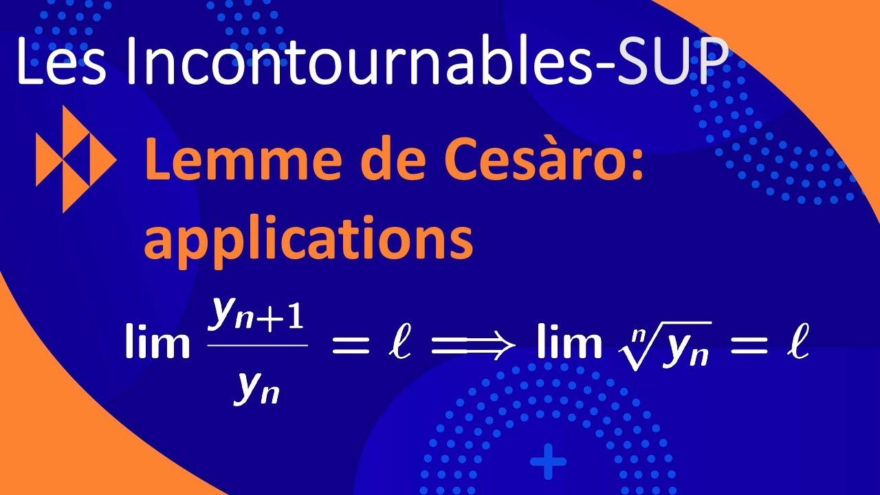 (Suites) Lemme de Cesaro: les applications - YouTube