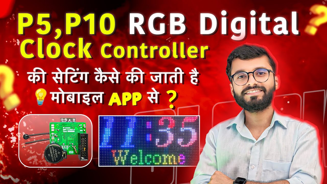 P5 P10 RGB Digital Clock Controller Setting Tutorial - YouTube