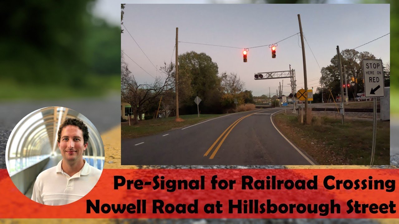 Pre-Signal for Railroad Crossing | Nowell Road at Hillsborough Street ...