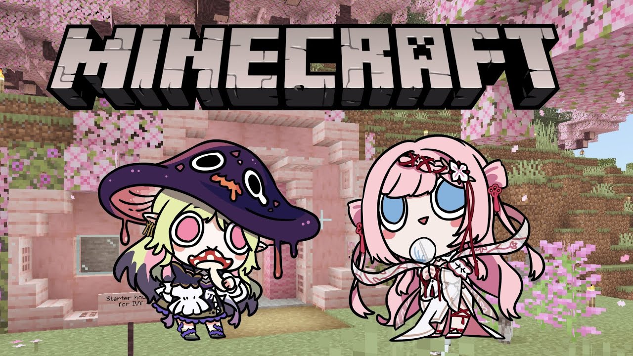 【🔴Game】Minecraft Collab 🍄 Teach @Ivy_ARP Play MC for the first time ...