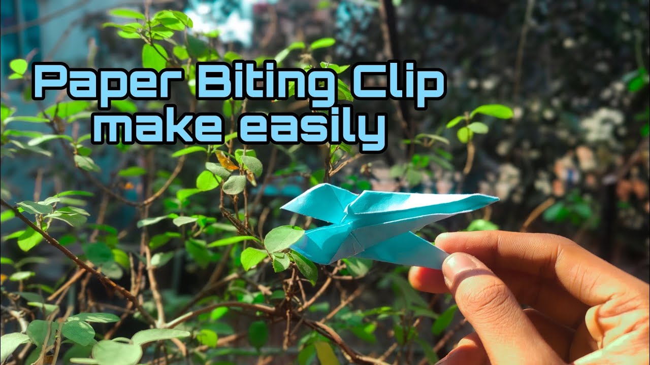Paper biting clip make easily origami.Funny hobby - YouTube