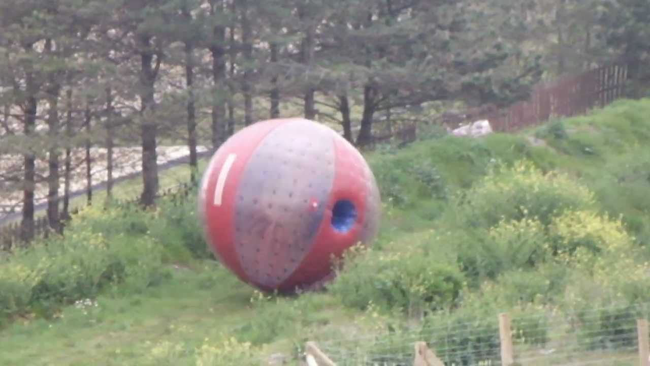 Zorbing/Sphereing at Pembrey Country Park - YouTube