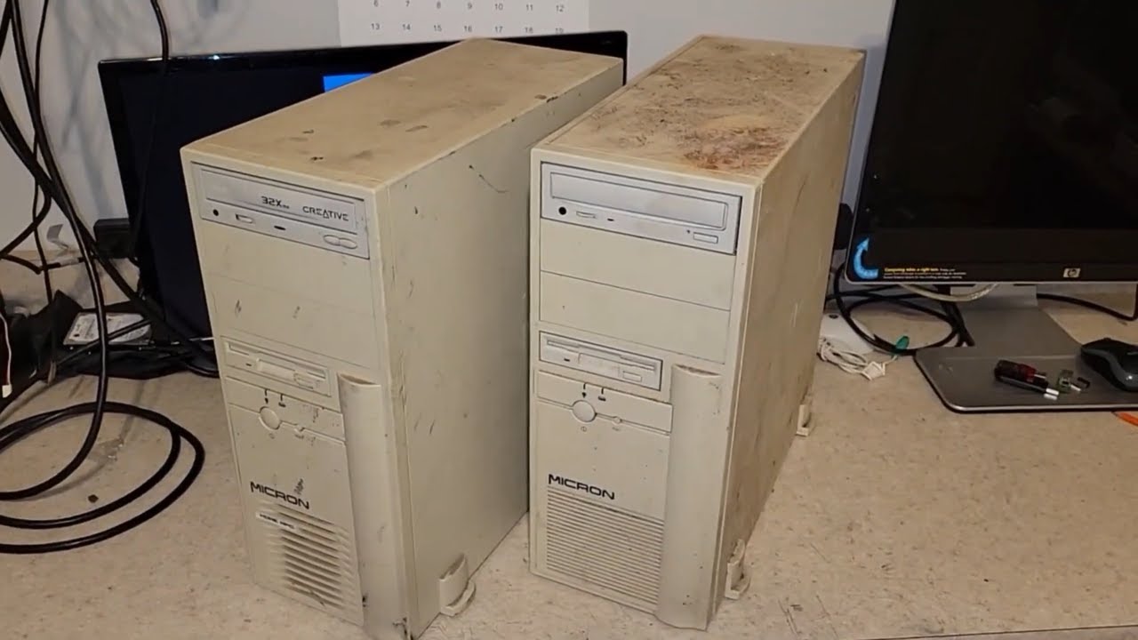 2 Barn Find Micron PC's from the mid 90's PART 1 - YouTube