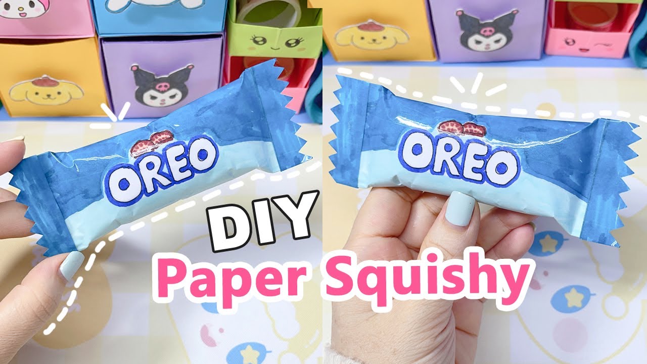 Cách làm squishy giấy Mini bánh Oreo/ DIY paper squishy/ Liam Channel ...