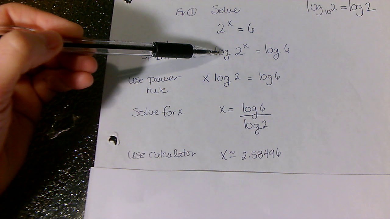 Power rule of logs - YouTube