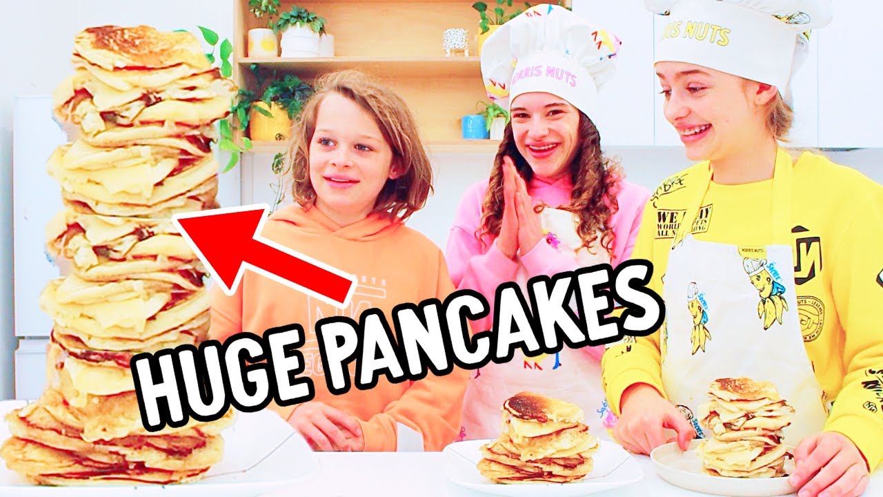 WHO CAN COOK THE MOST PANCAKES WINS! w/ Sabre & Sockie NORRIS NUTS ...