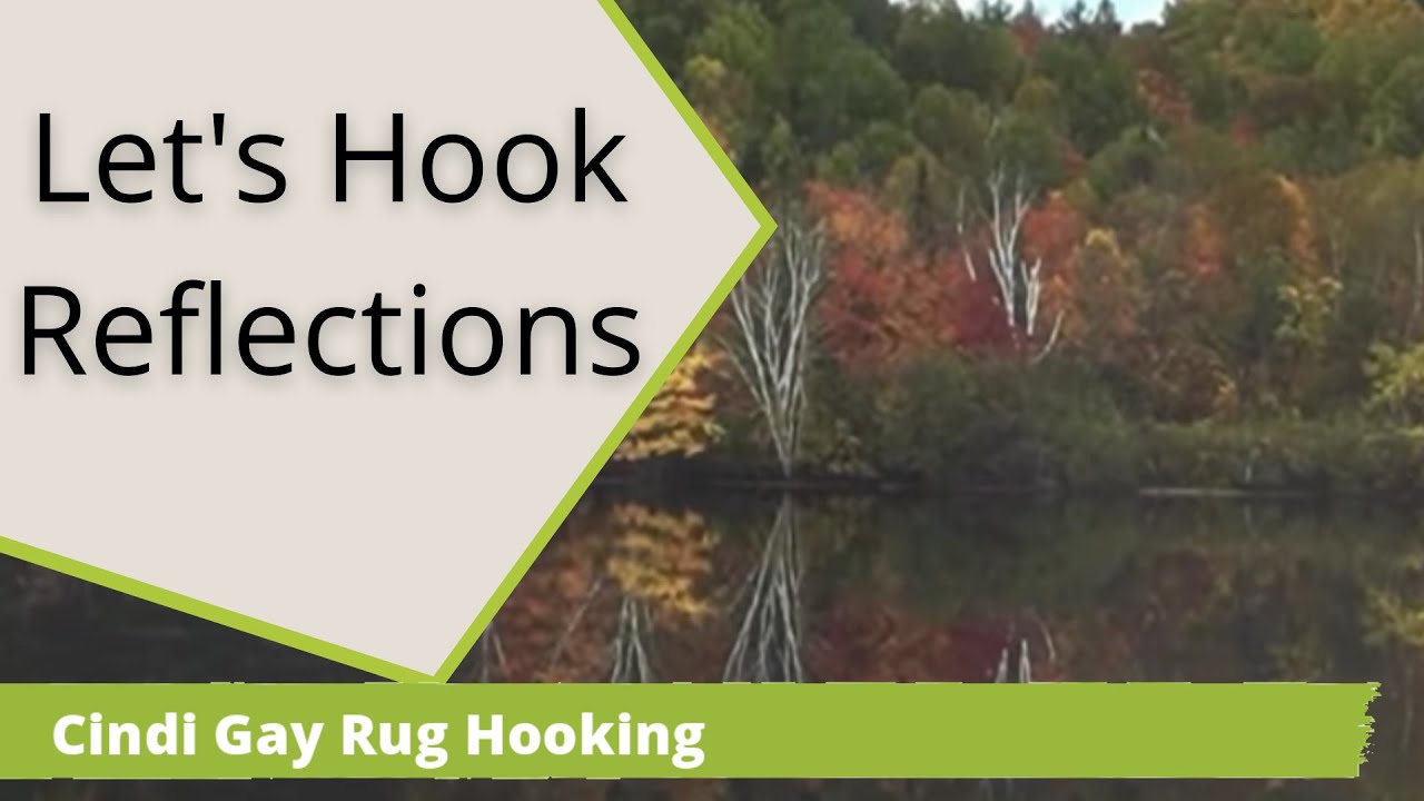How to rug hook REFLECTIONS - YouTube