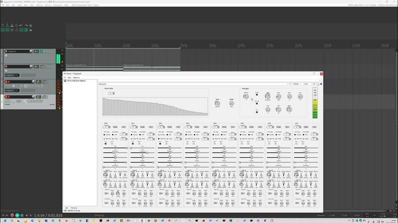 OpenSiv3D でゲーム製作（17）ゲーム用音源を作る（iPlug2）～アルペジエータの実装～ - YouTube