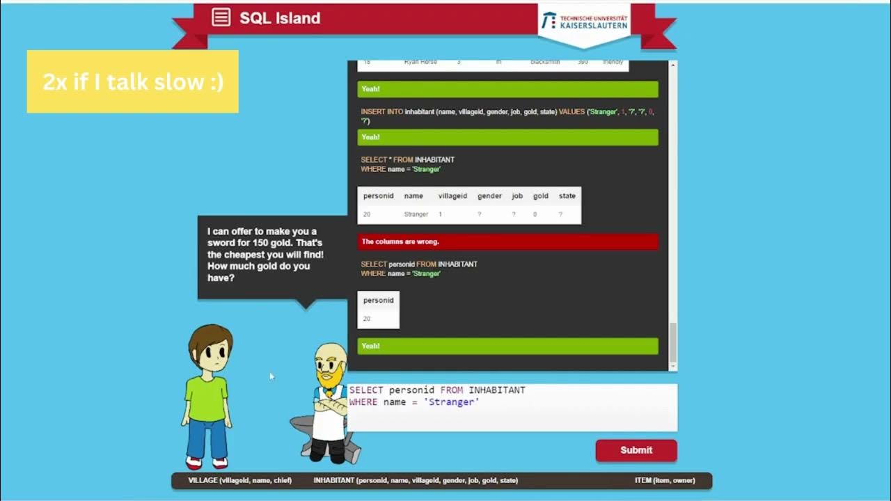 SQL ISLAND SOLUTIONS | Part 1 - YouTube