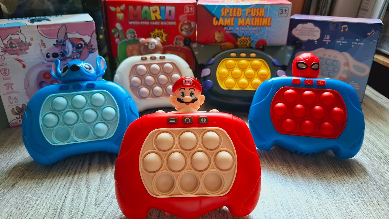 MARIO Fast Push Pop It Game 🎮 ASMR Electronic Fidget Toys #asmr # ...