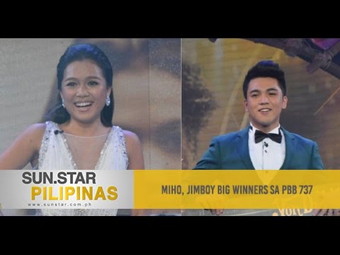 Miho, Jimboy big winners sa PBB 737 - YouTube