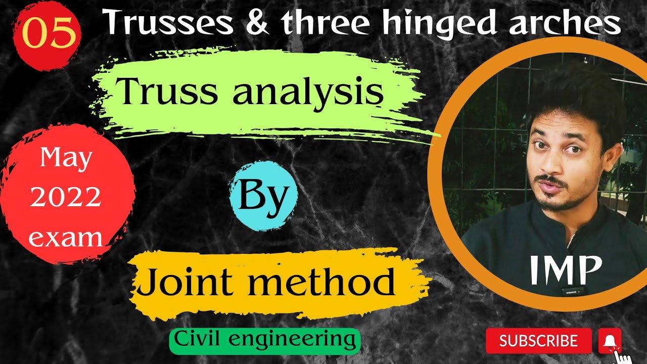 05* truss analysis by joint method | IMP que | STRUCTURAL ANALYSIS ...