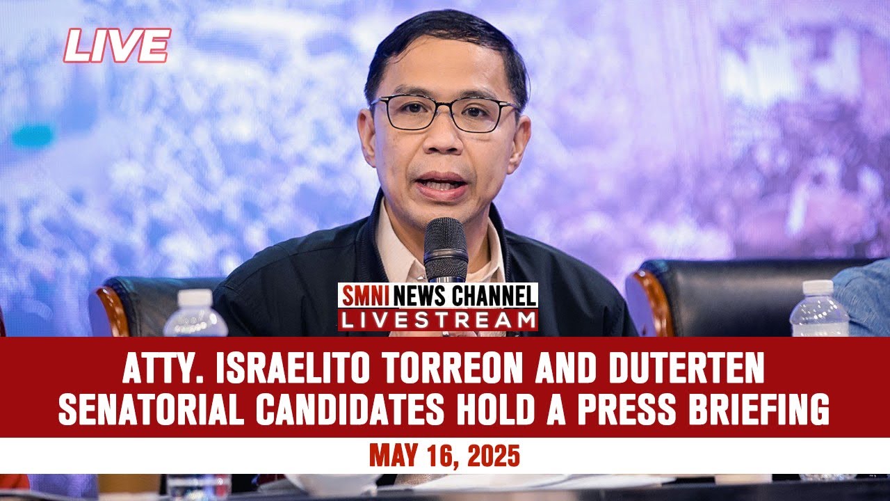 LIVE: Atty. Israelito Torreon and DuterTen senatorial candidates hold a ...