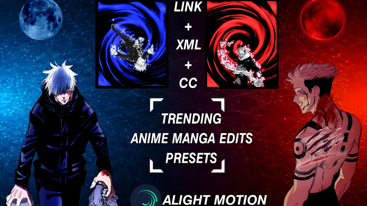 TRENDING ANIME MANGA EDITS PRESETS [ALIGHT MOTION XML] - YouTube