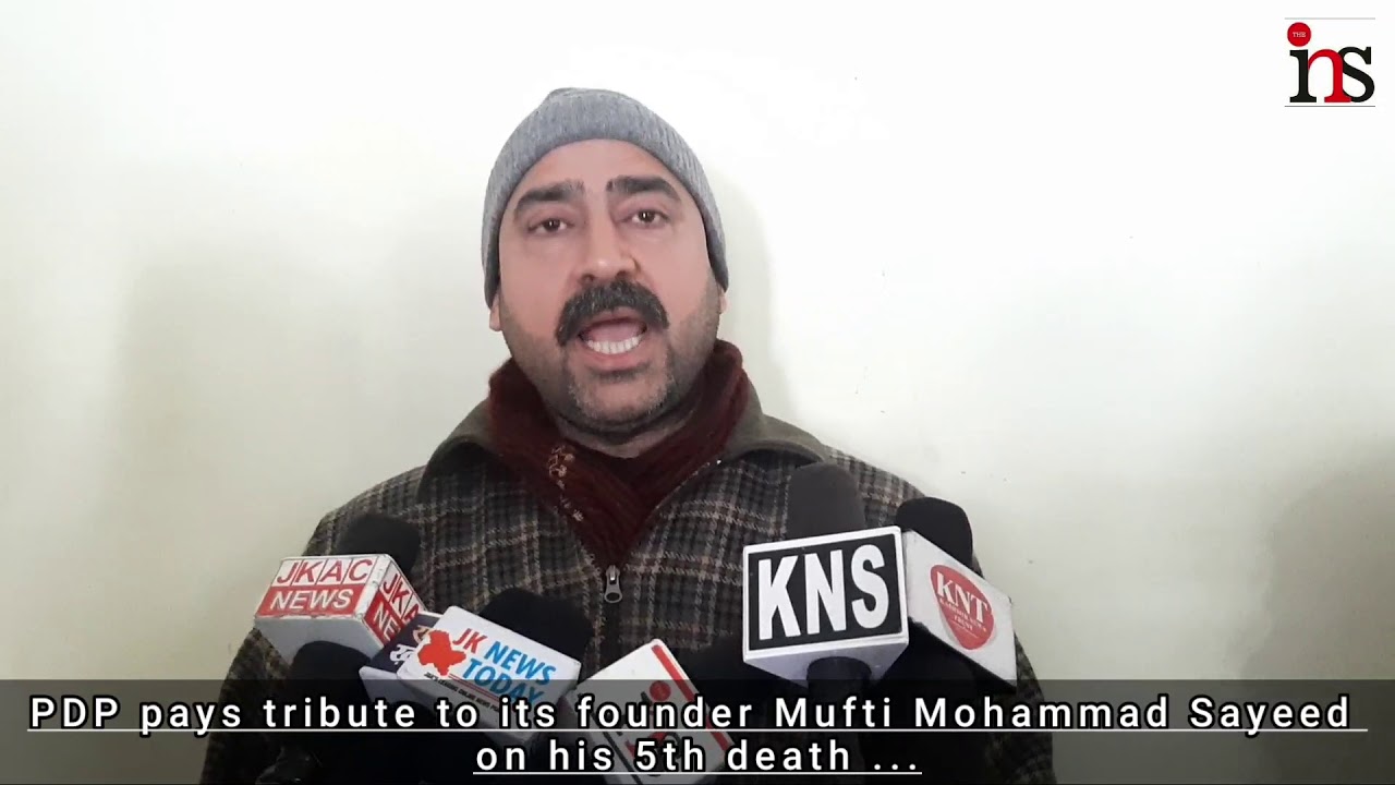 PDP pays tribute to its founder Mufti Mohammad Sayeed on his fifth ...