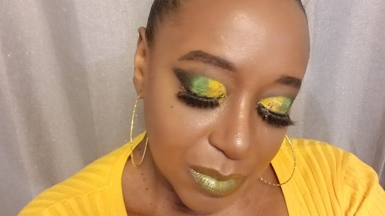 Jamaican colors inspired look - YouTube