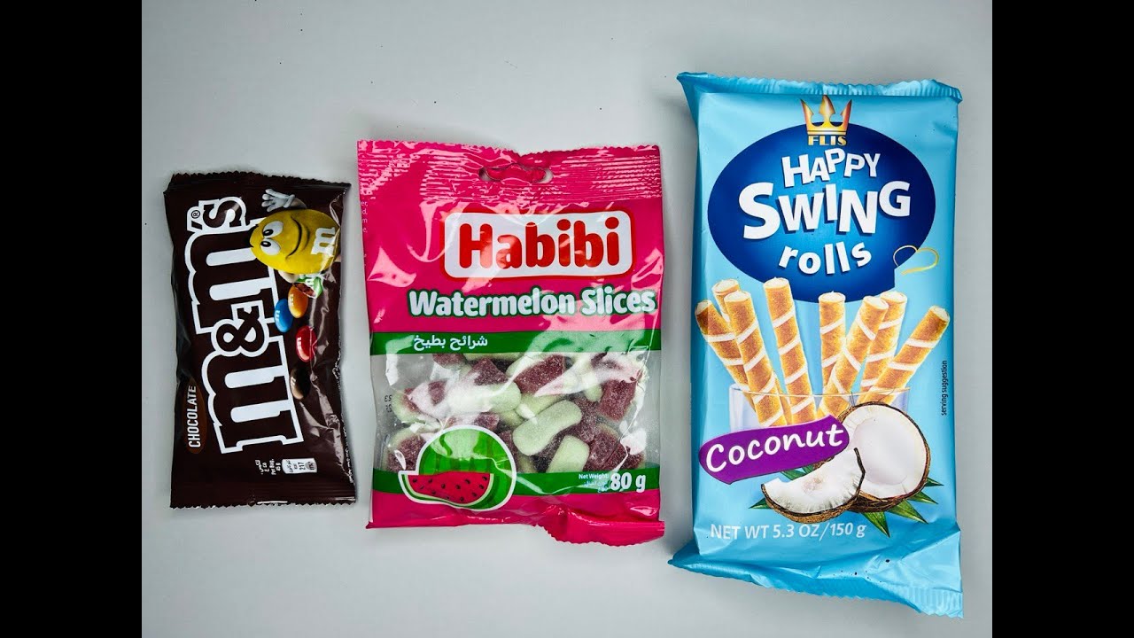 Satisfying candy video #161 How to unpack Happy Swing rools, Habibi ...