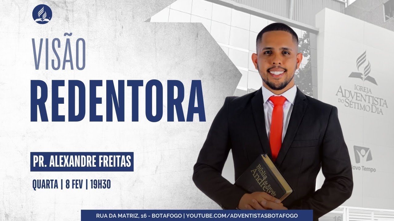 🔴 VISÃO REDENTORA | Pr. Alexandre Freitas | Quarta - 8/2/2023 - YouTube