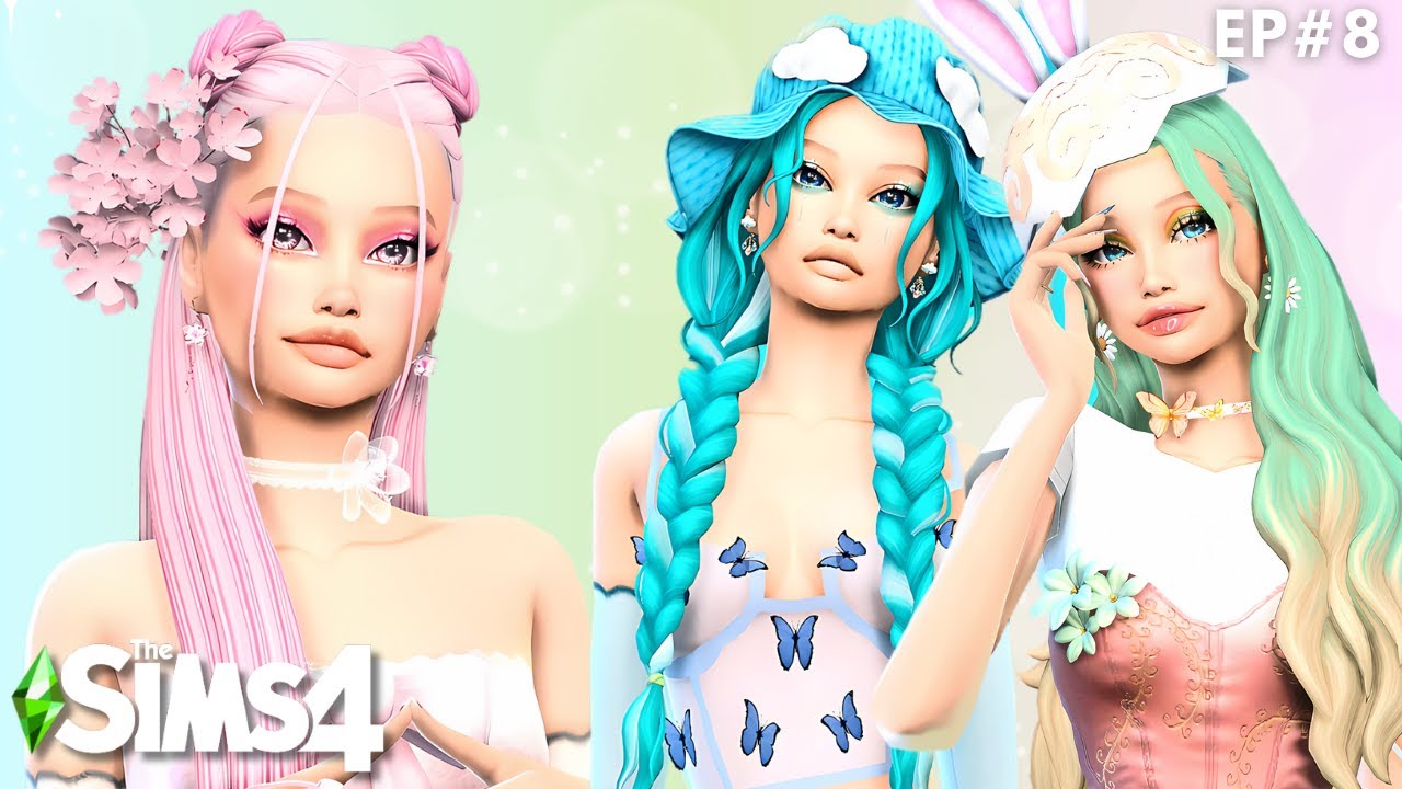 MAKING SPRING-THEMED OUTFITS IN THE SIMS 4! Let's Make outfits for ...