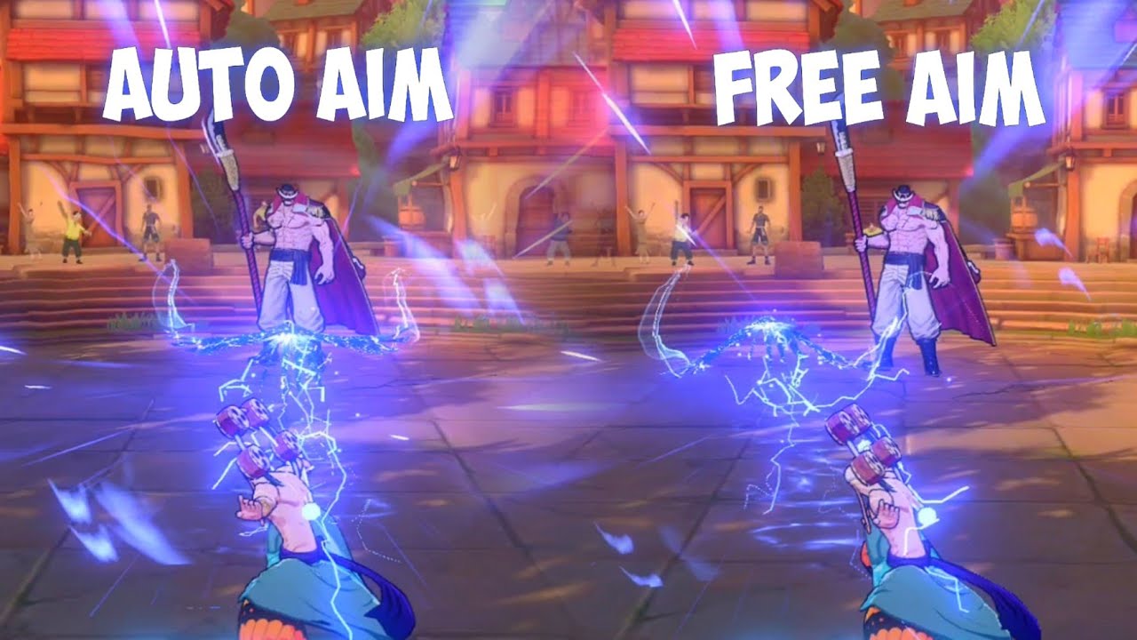 How To Setting Auto aim or Free aim - One Piece Fighting Path - YouTube