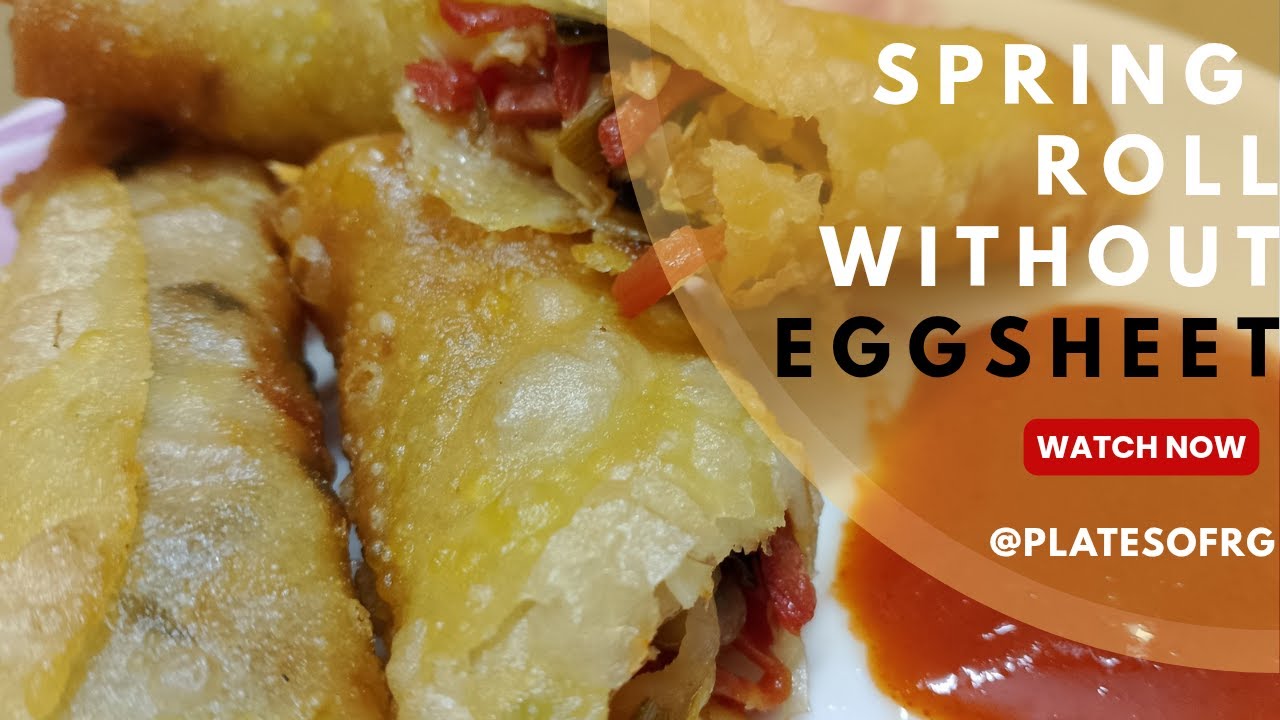 || Spring Roll Recipe|| Without Eggsheet|| Indian Street Style || 😍 ...