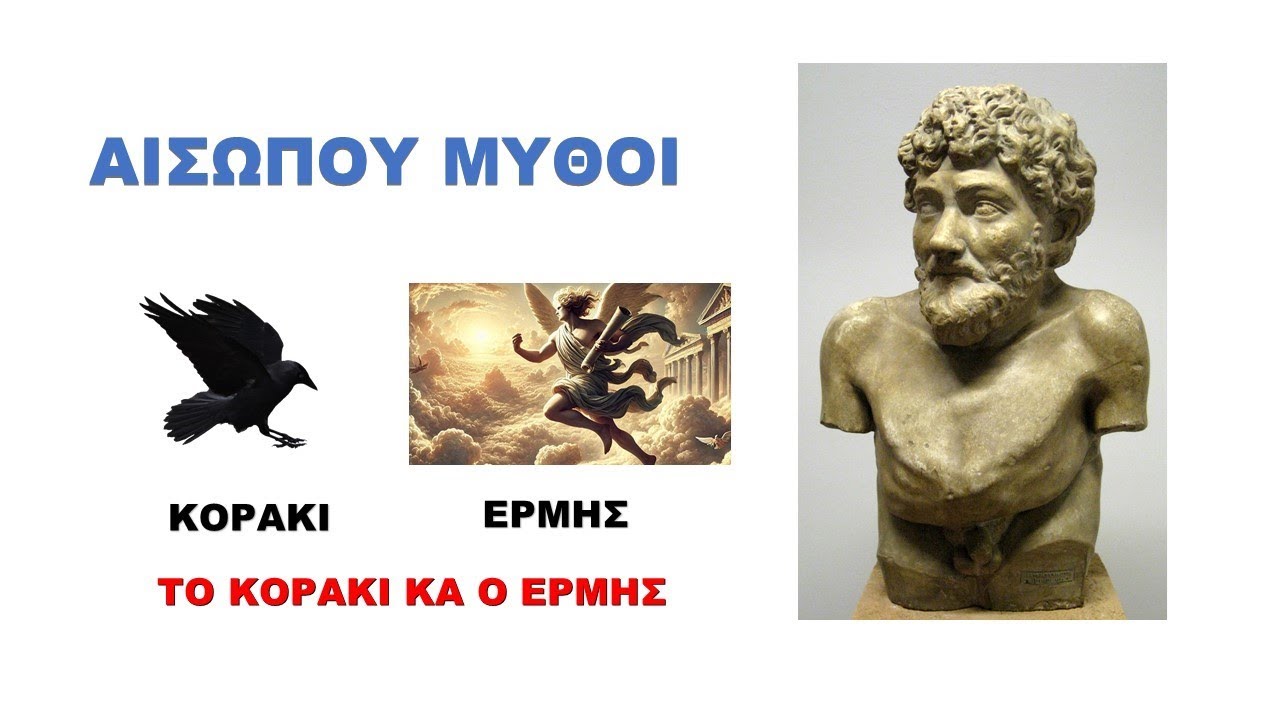 ΑΙΣΩΠΟΥ ΜΥΘΟΙ: Β-6 ΤΟ ΚΟΡΑΚΙ ΚΑΙ Ο ΕΡΜΗΣ - YouTube