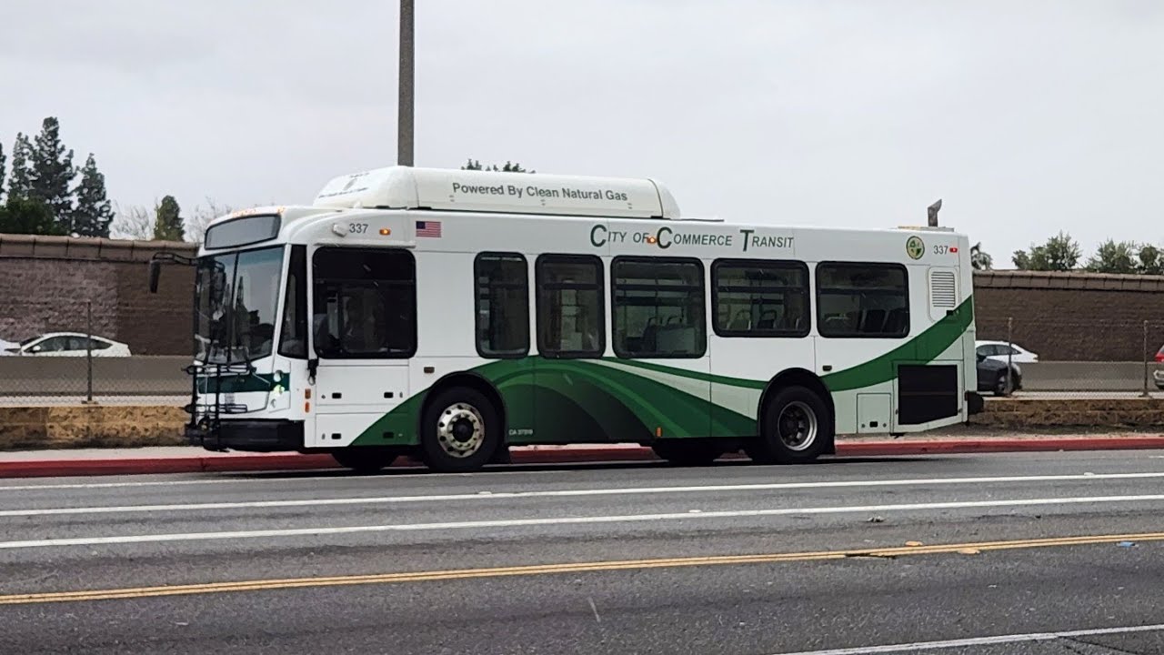 City of Commerce Transit 2010 NABI 31-LFW CNG #337 - YouTube