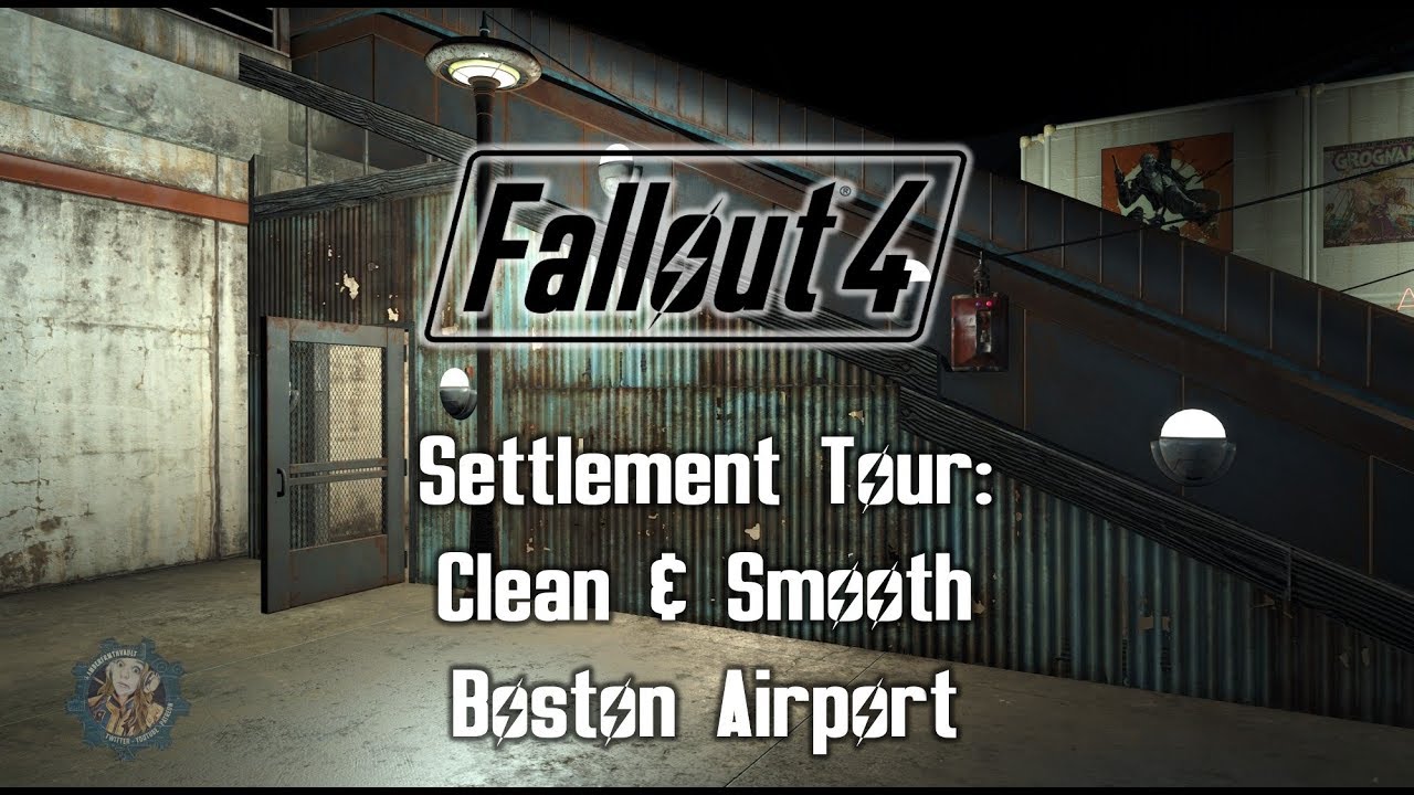 Clean and Smooth Boston Airport Rebuild Fallout 4 Settlement Tour - YouTube