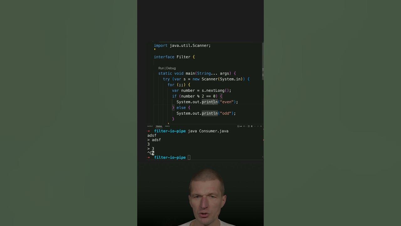 Chaining Java Apps: Producer|Filter|Consumer with the UNIX Pipe #java #shorts #coding #airhacks ...
