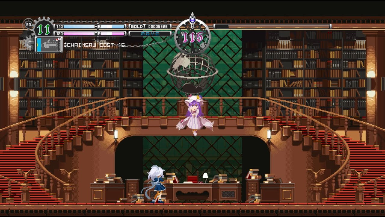 Touhou Luna Nights part 4: Half An Hour of Patchouli Knowledge - YouTube