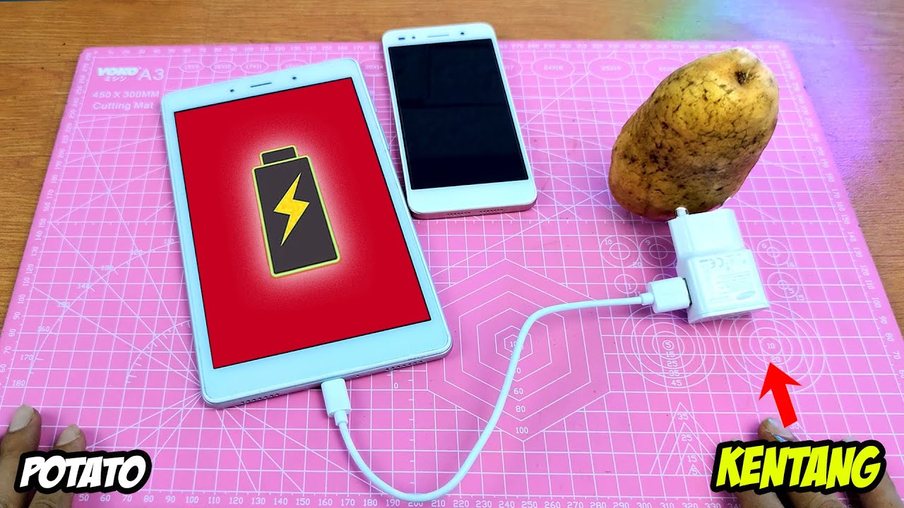 Saya Ngecas HP Kentang Pakai Kentang (POTATO CHARGER) - YouTube