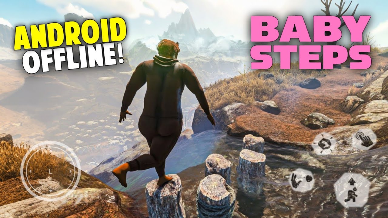 🔥 Play Baby Steps Game on Mobile! (Offline) | Full Setup, Best Settings ...