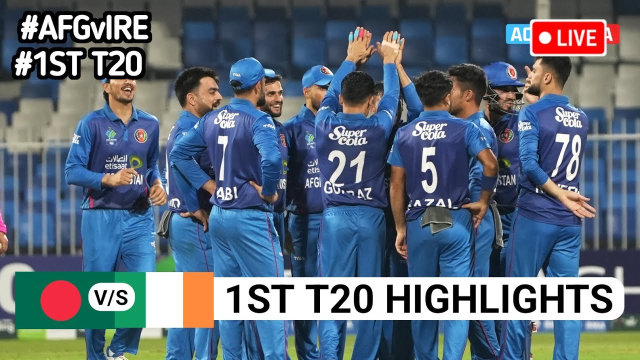Afghanistan vs Ireland 1st T20I Highlights 2024 | 15th March Highlights ...