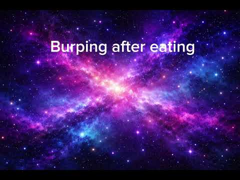 Full stomach burps 