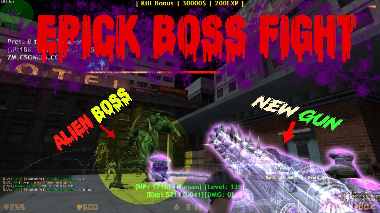 [NEW GUN] CSO+LVL [ZM.CSOMOD.COM] [BOSS FIGHT!!] [HE IS OP!!!] - YouTube