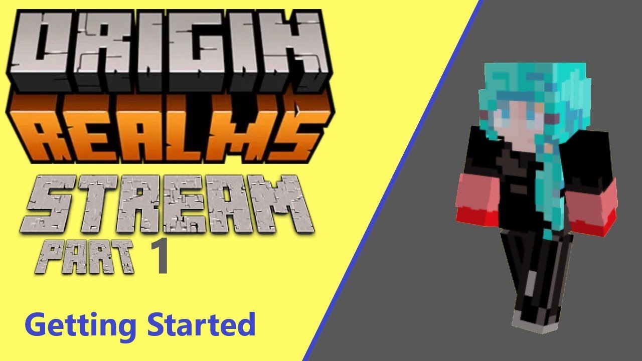 minecraft origin realms stream part1 - YouTube