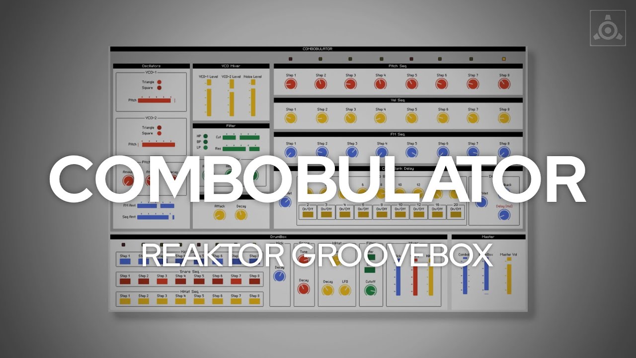Combobulator Electronica Jam - Reaktor Groovebox - YouTube