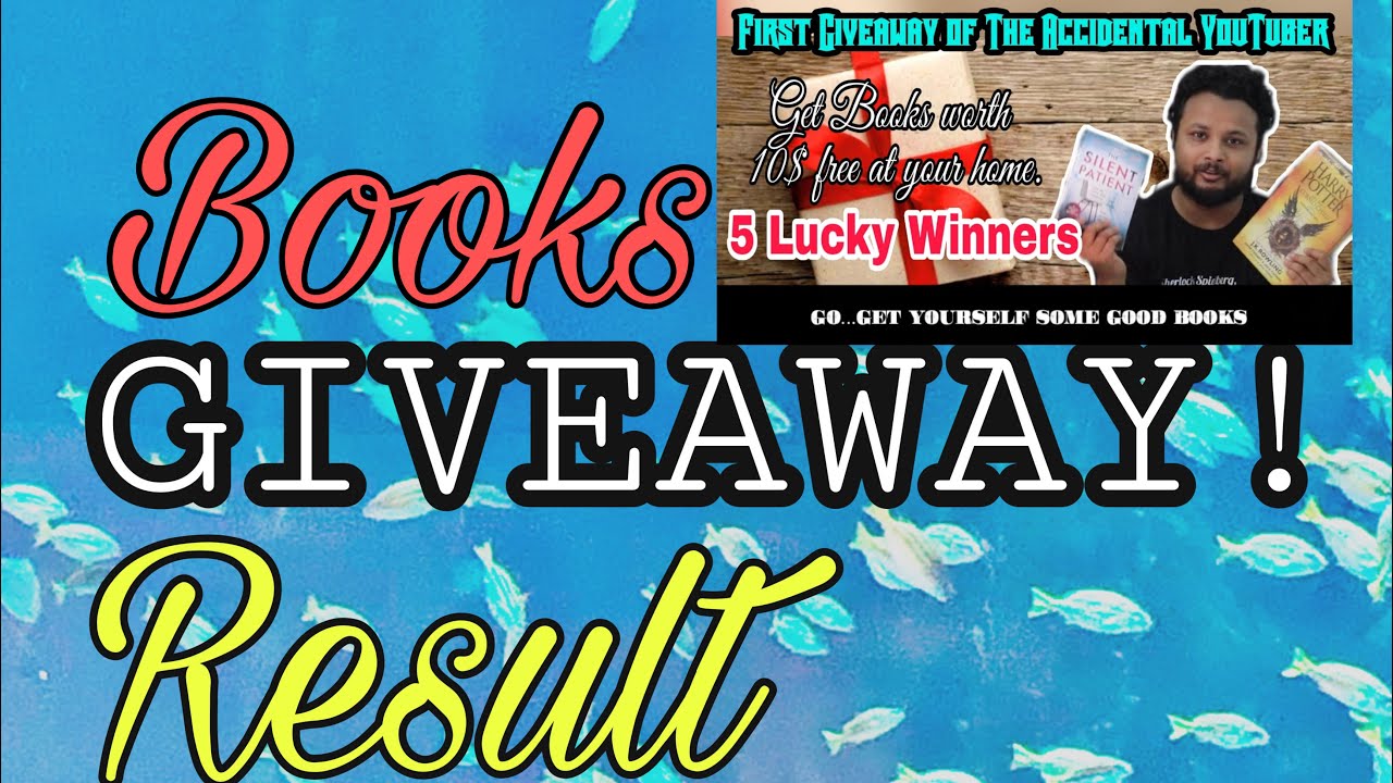 5 Winners of Books Giveaway!! Congratulations 🎉 💐 - YouTube