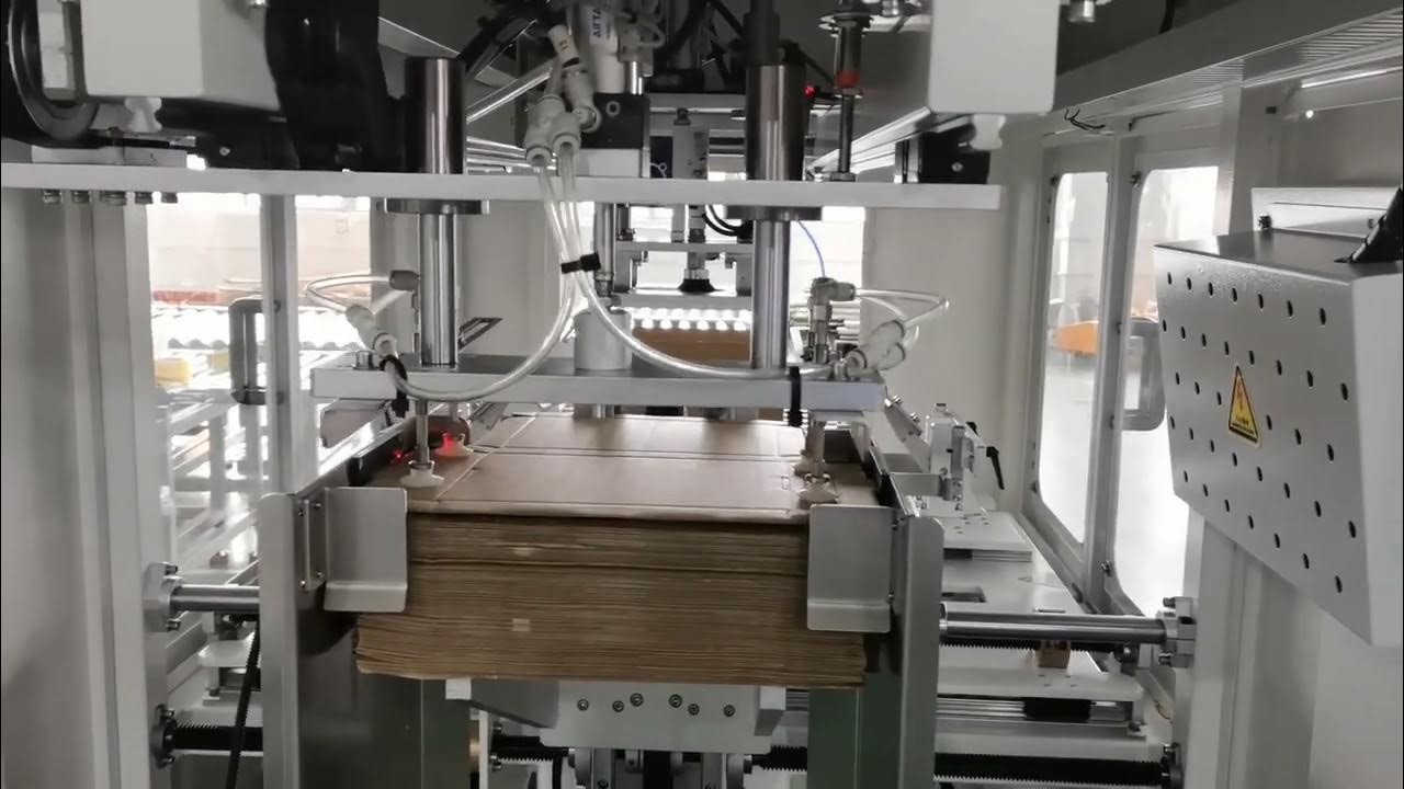 Automatic box folding machine, have great use in the last part of ...
